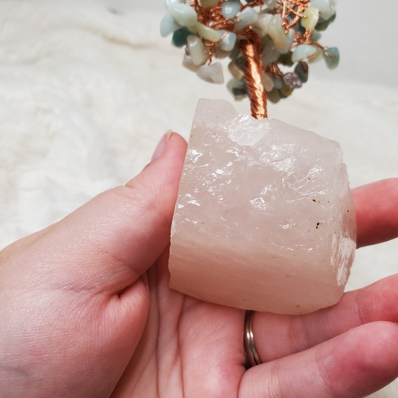 Accents | Amazonite Crystal Tree With Rose Quartz Base | Poshmark
